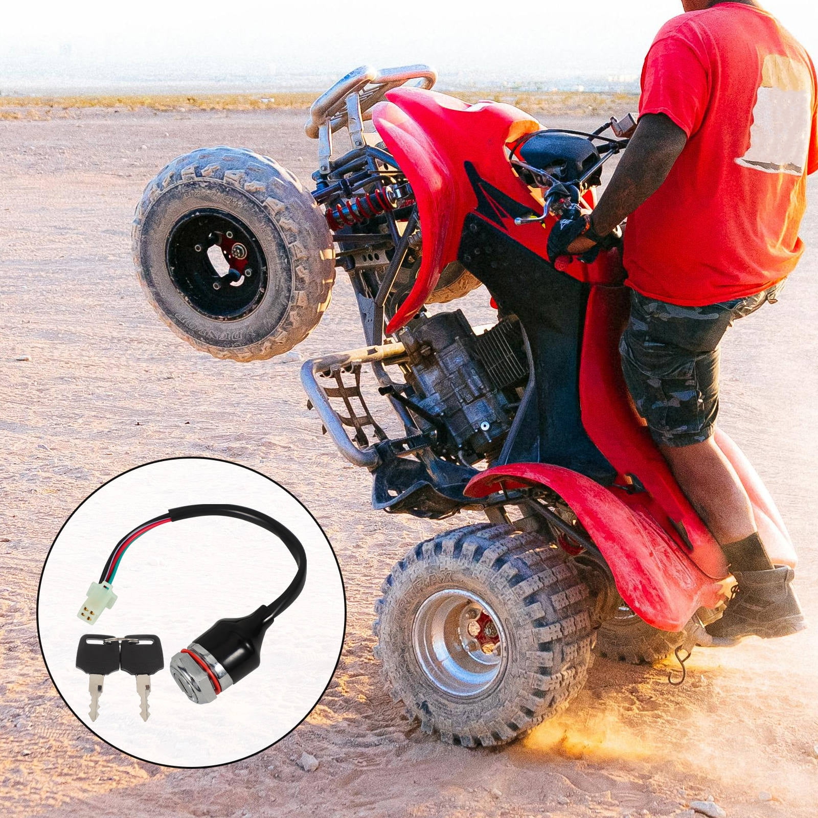 Raindrops Replacement Atv Scooter Ignition Switch Universal with Key ...