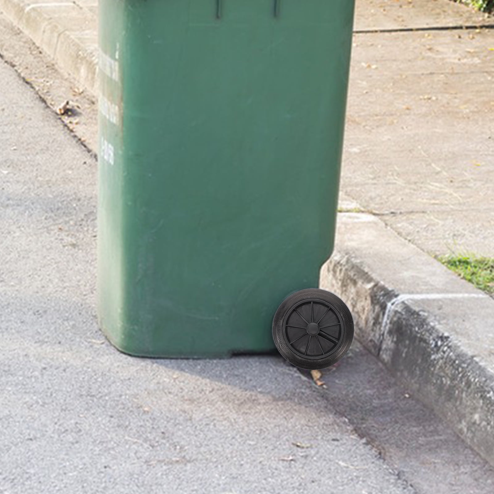 Raindrops Replacement Garbage Can Wheels for Trash Bin 2pcs Black ...