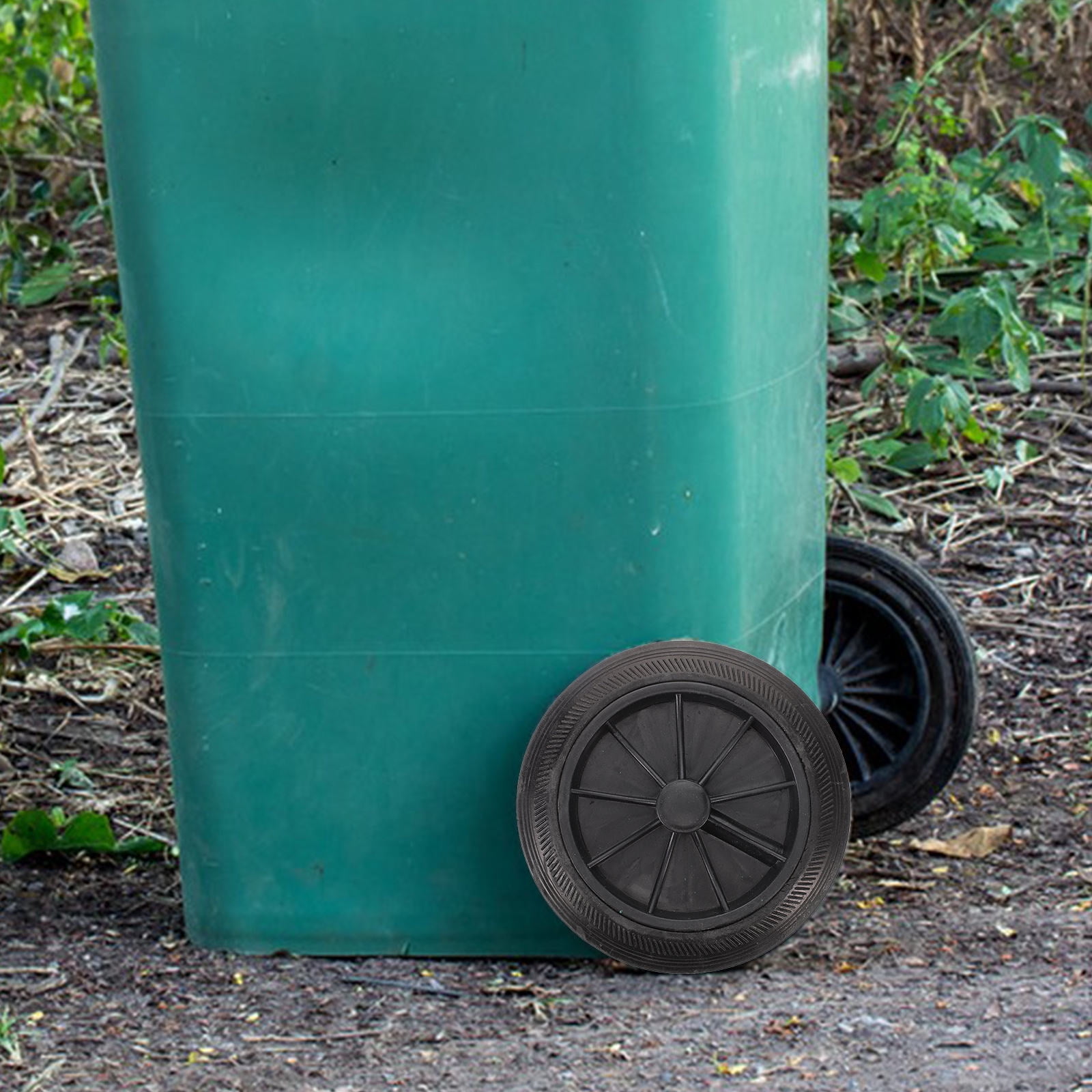 Raindrops Replacement Garbage Can Wheels for Trash Container Wheel 2pcs ...