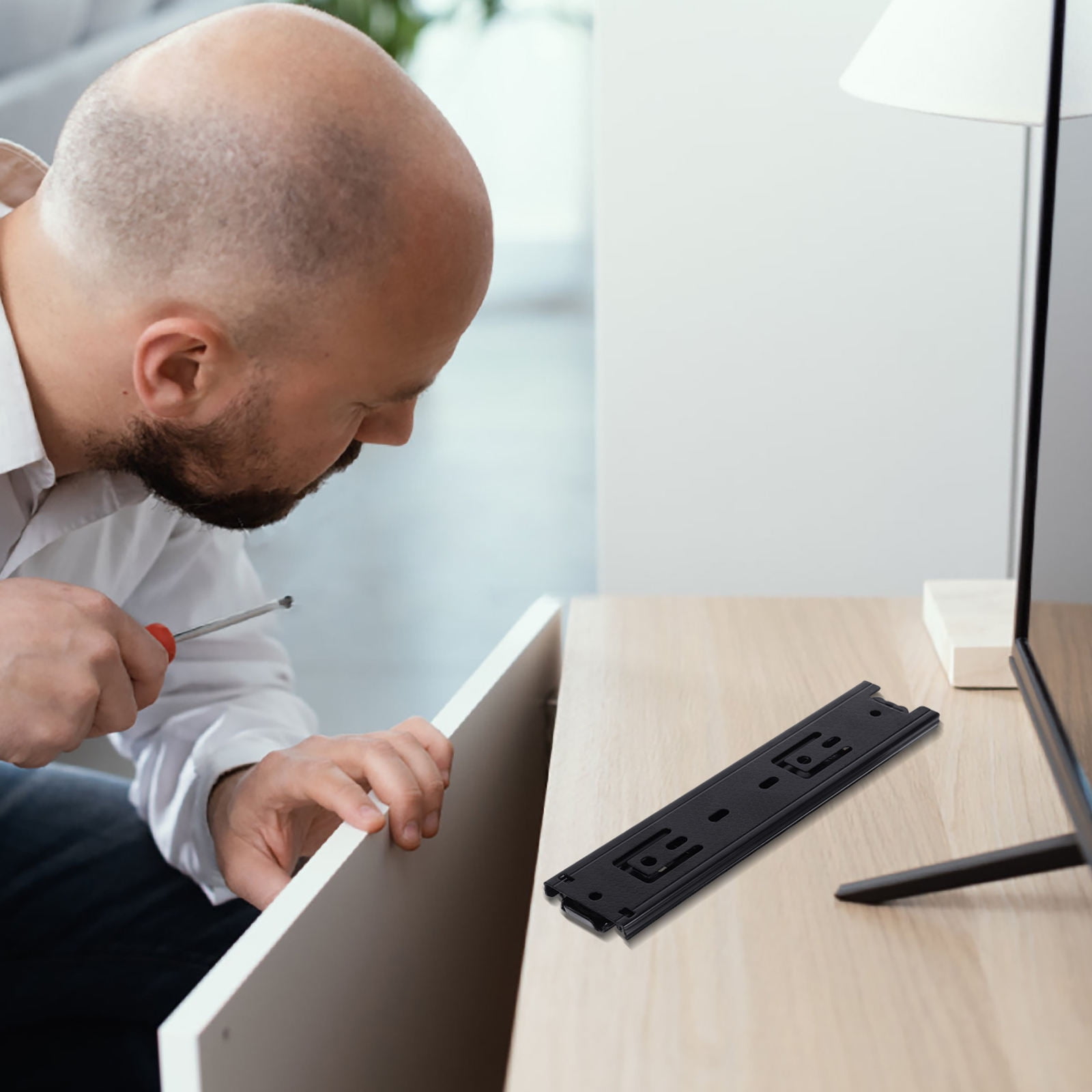 Raindrops Replacement Sliding Rail Silent Drawer Glide Wardrobe Rail ...