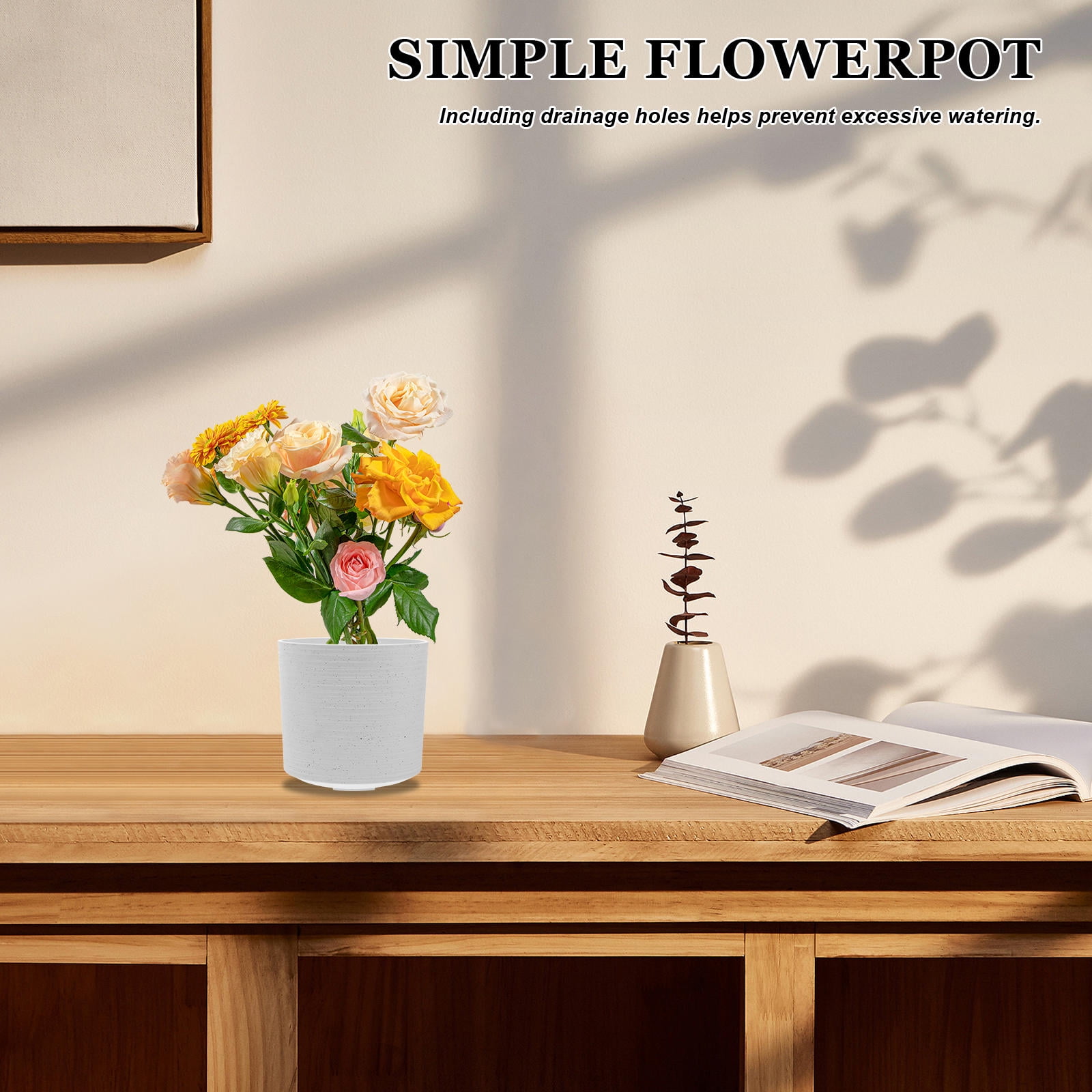 Raindrops Resin Garden Pots Planter Decorative Plant Containers ...