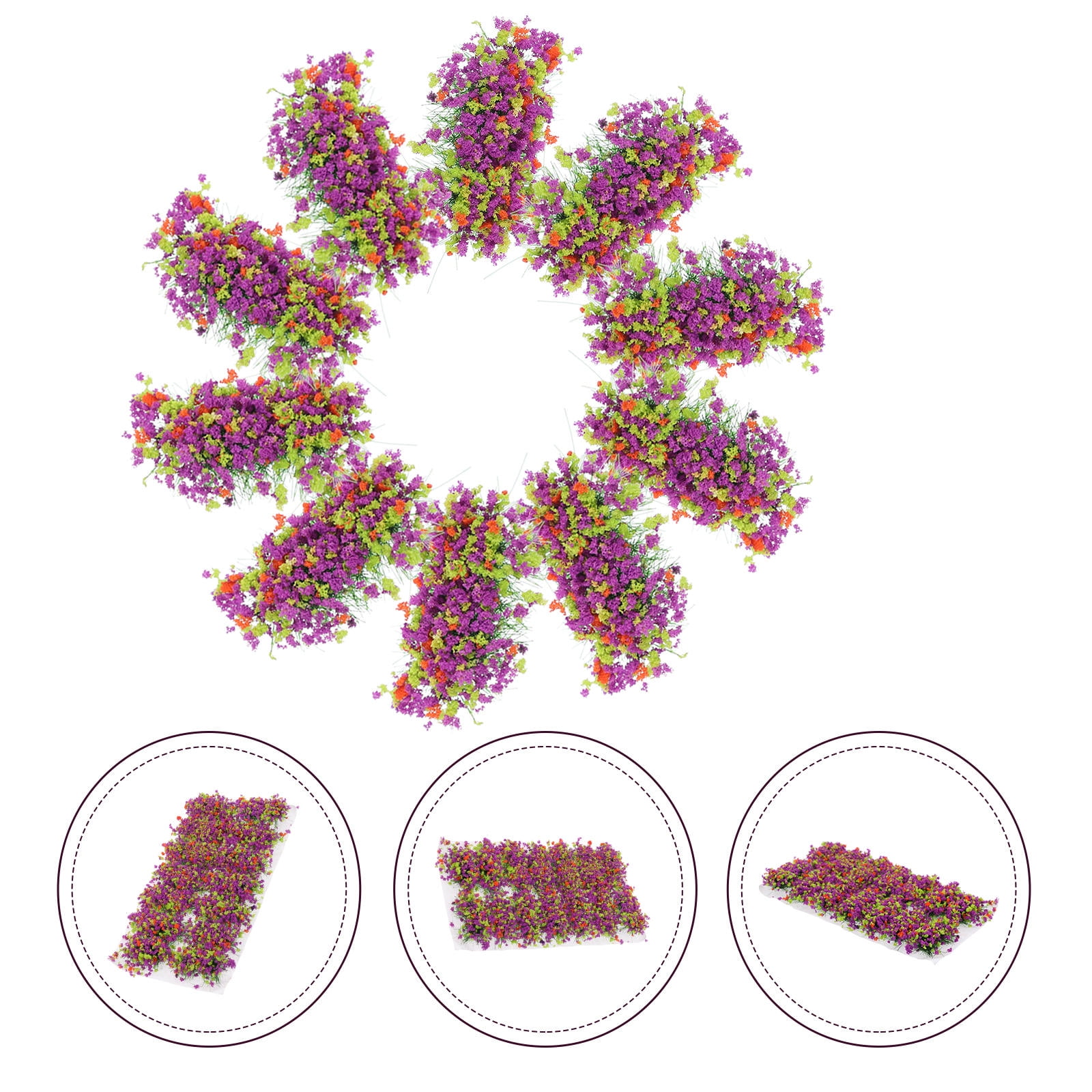 Raindrops Resin Mini Flower Cluster 10X2.17In For Model Train Railway ...