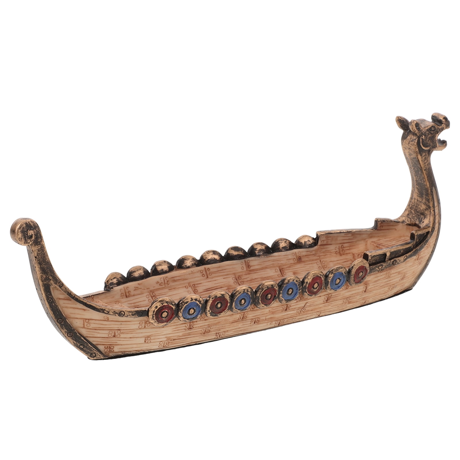 Raindrops Resin Pirate Ship Sculpture Canoe Decor Toy Beach Room Boat ...