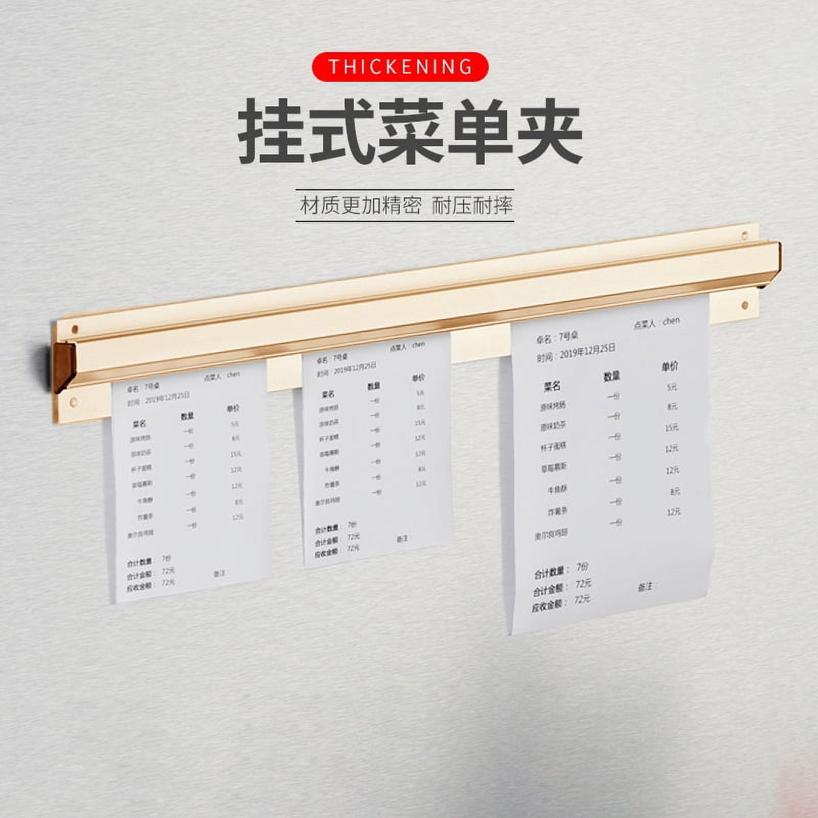 Raindrops Restaurant Ticket Holder Receipt Holder Golden Metal Order ...