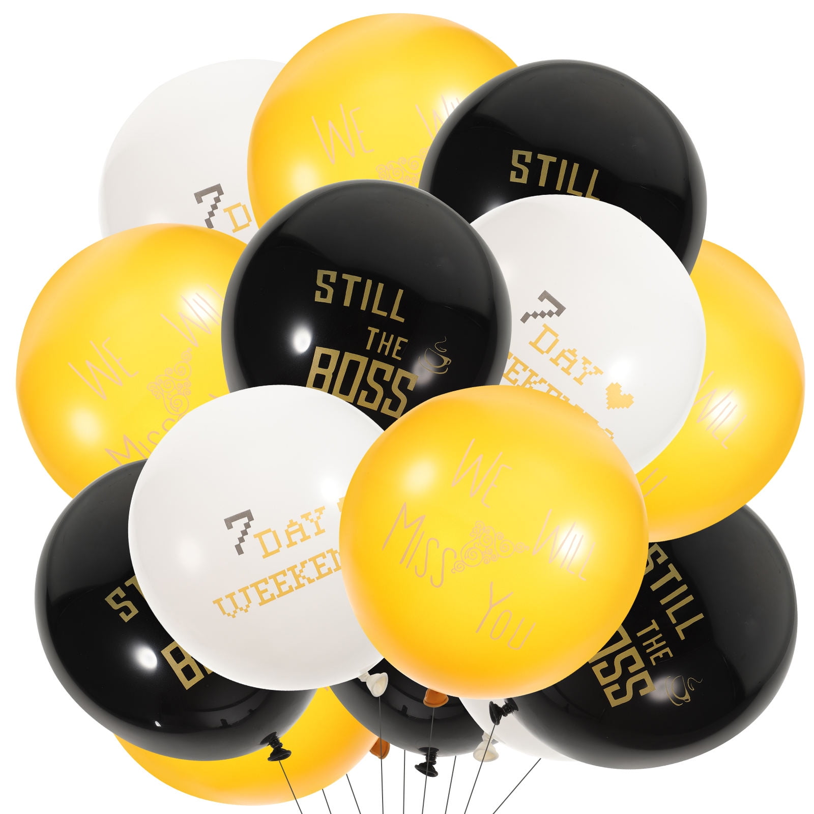 Raindrops Retirement Theme Balloon 30Pcs Assorted Color Latex Round ...