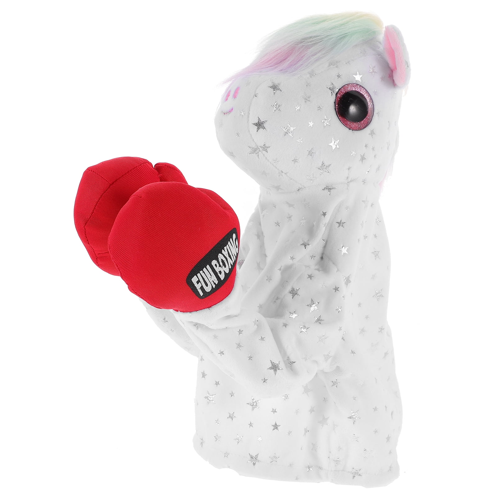 Raindrops Retractable Unicorn Molding Hand Puppet Boxing Unicorn Hand ...
