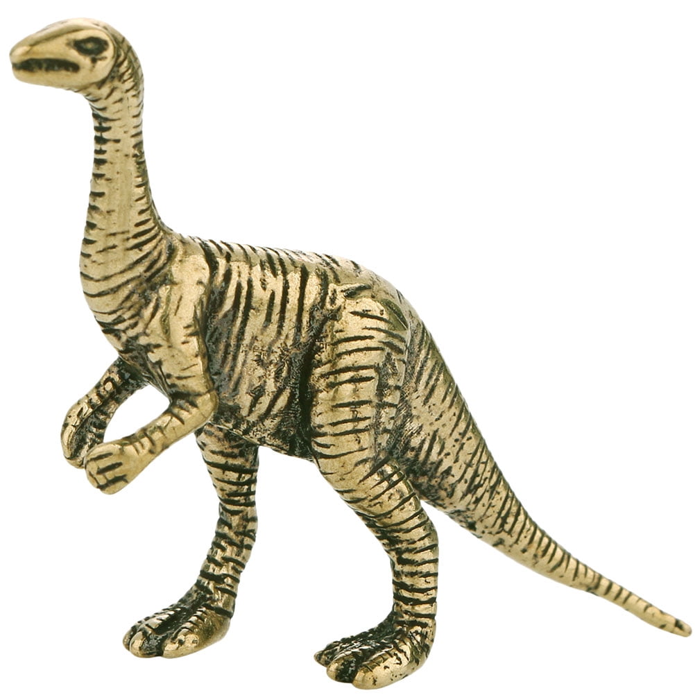 Raindrops Retro Dinosaur Statue Crafted in Brass with Golden Finish for ...