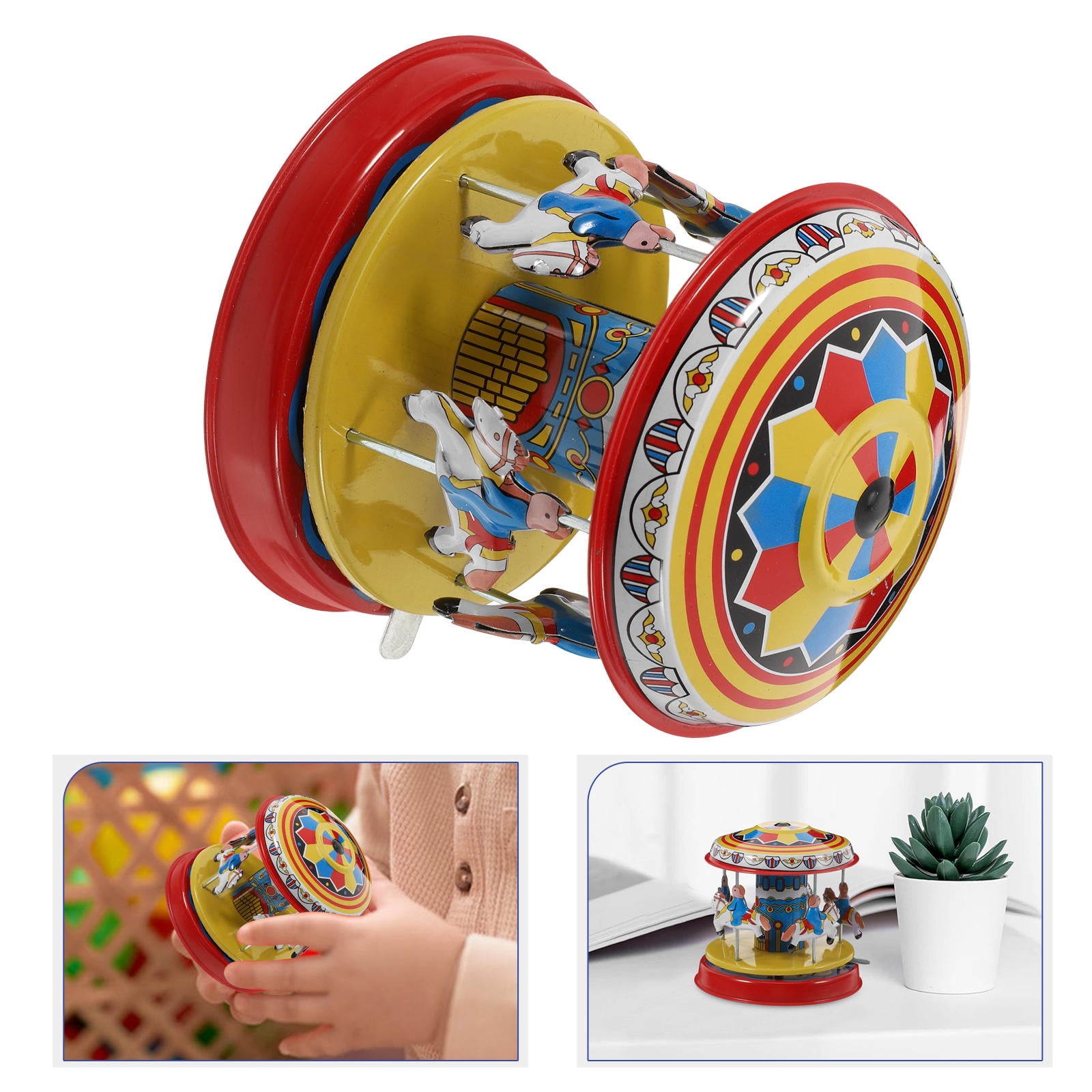 Raindrops Retro Tinplate Clockwork Toy for Kids Playing No Battery ...