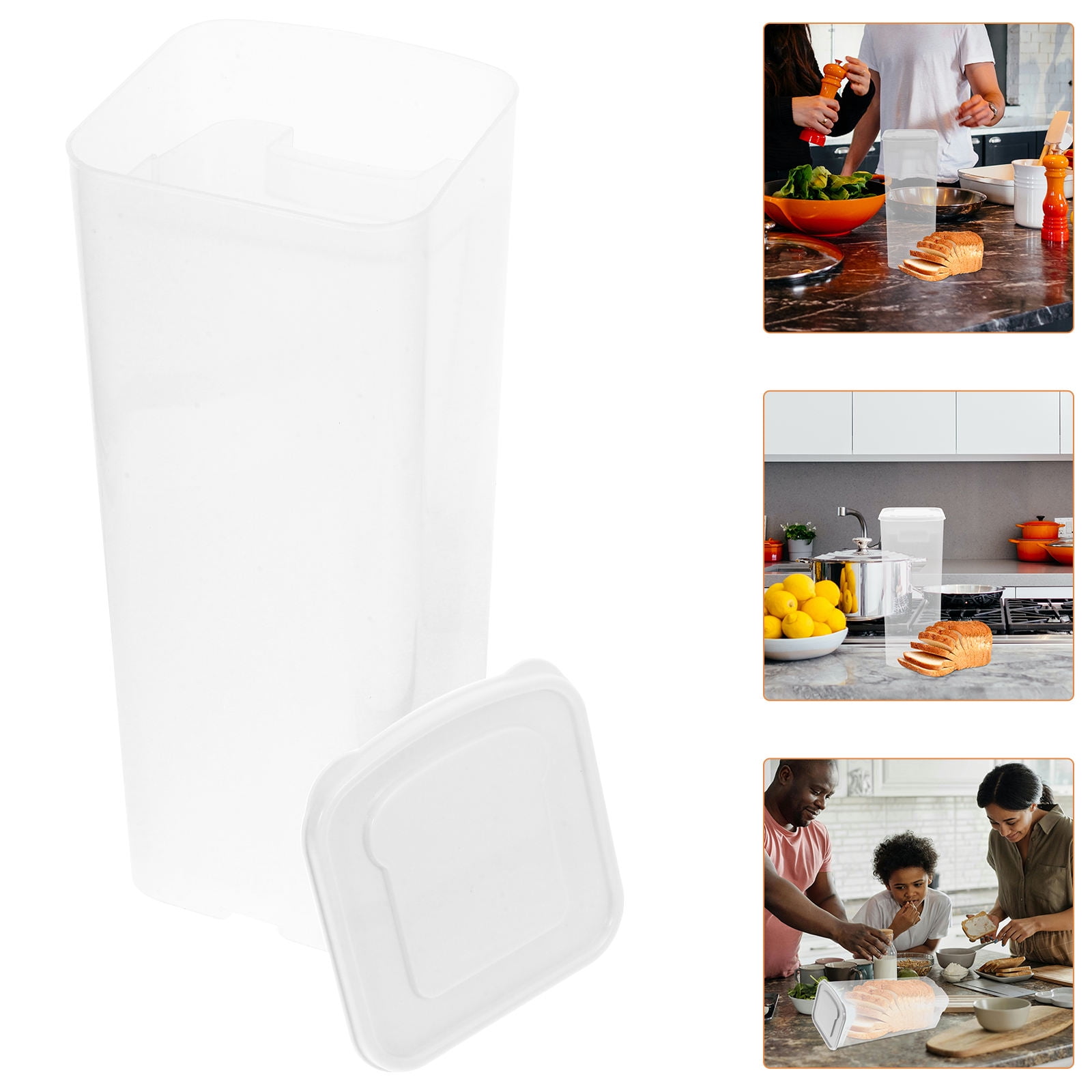 Raindrops Reusable Bread Storage Container Boxes for Kitchen Counter ...