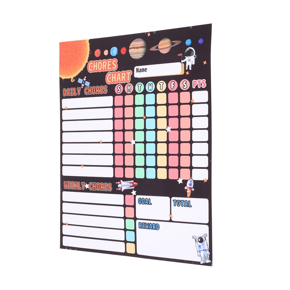 Raindrops Reward Chart Multi-function Chart Household Kids Chart Supply ...