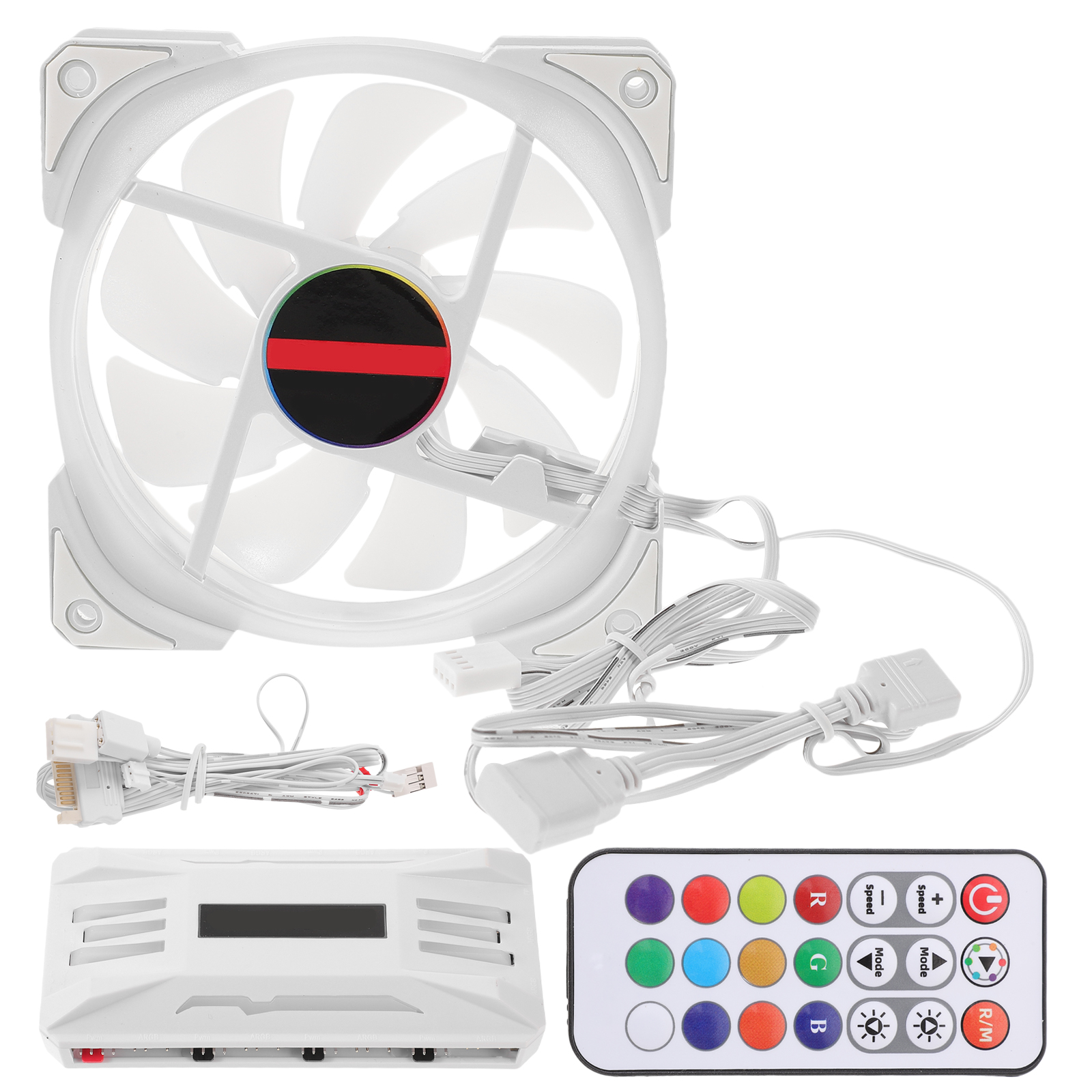 Raindrops Rgb Fan Desktop Host Cooling Computer Radiator Aluminum CPU ...