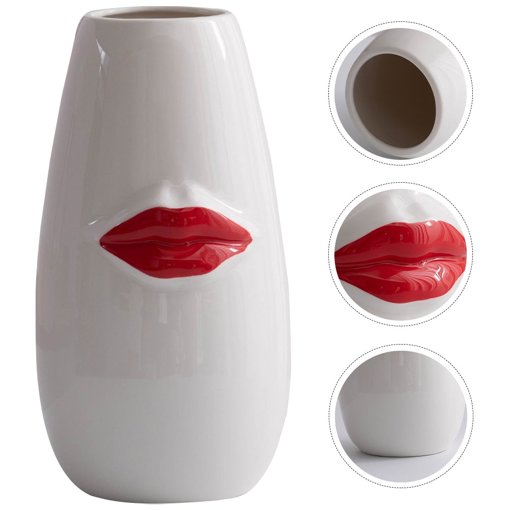 USHOBE Ceramic Vase White For Home Decor Nordic Style 1Set 3In - Walmart.com