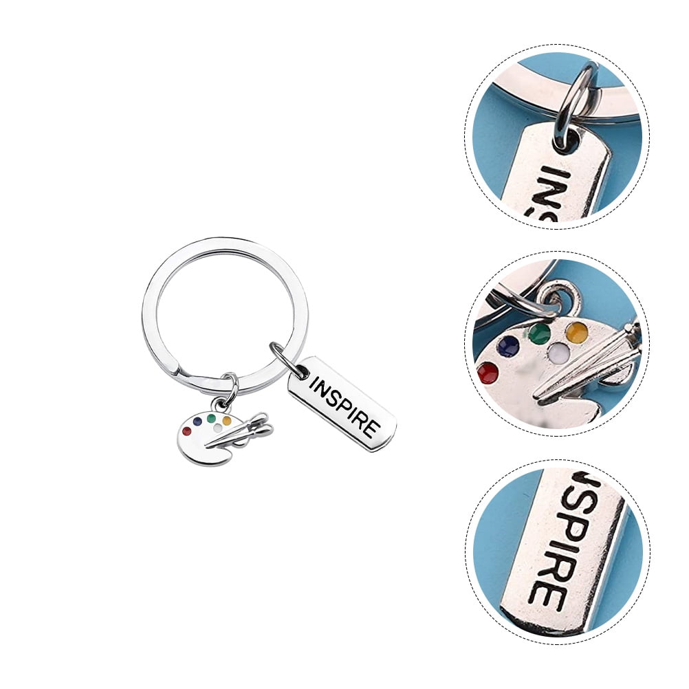 Raindrops Ring Palette Keychain Decoration with Pendant and Charm ...