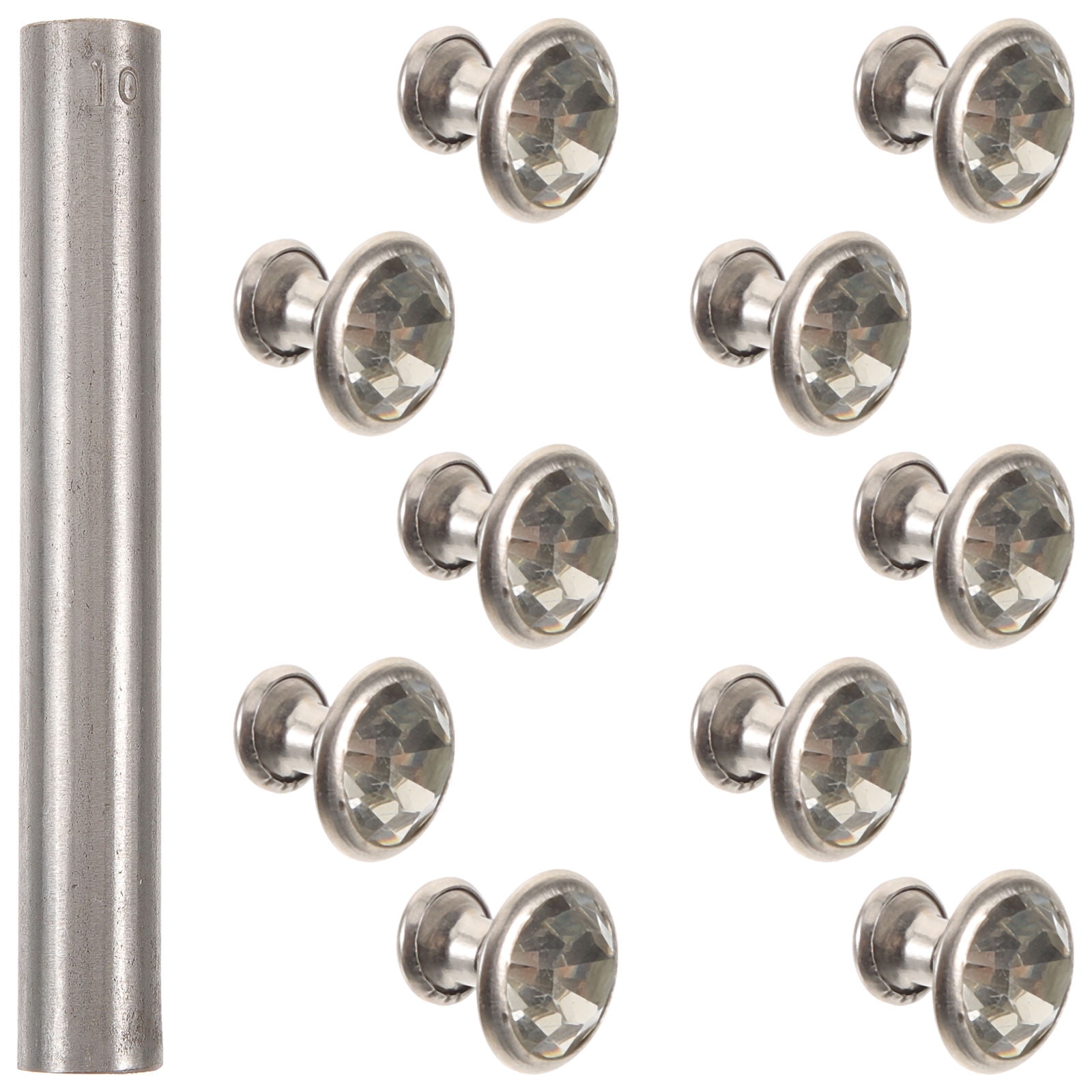 Raindrops Rivet Setting Tool for Diy and Punching 1 Set Silver Square ...