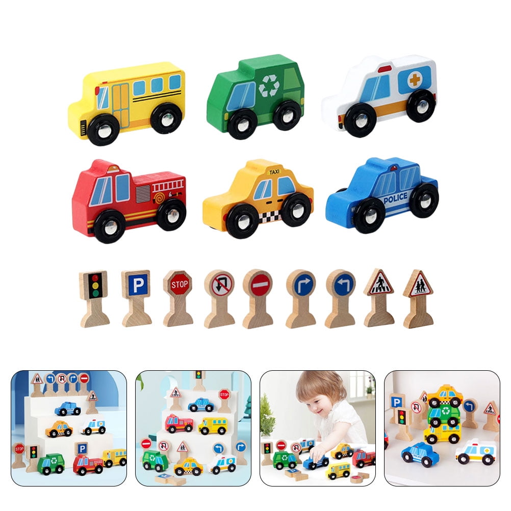 Raindrops Road Signs Traffic Models Role Play Vehicle Toy Mini Toys ...