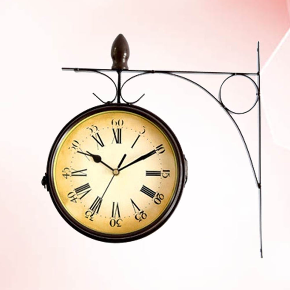 Raindrops Room Minimalist Double-sided Wall Clock Ornament Clock ...