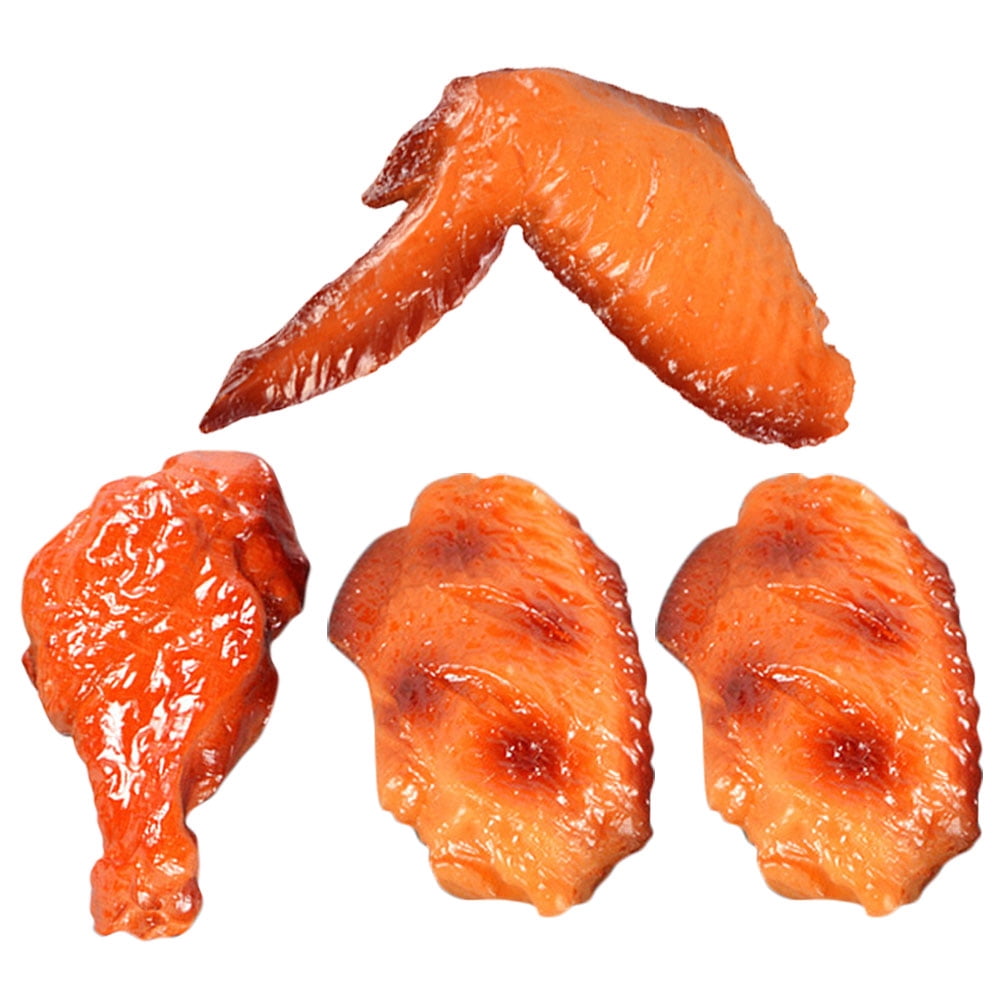 Raindrops Rooster Simulation Chicken Legs PVC Food Model 9.00X8.50X2 ...