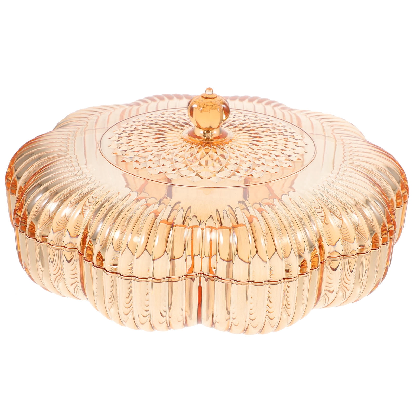Raindrops Rose Gold Divided Serving Tray with Lid for Storage Made of ...