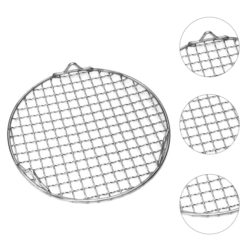 Raindrops Round Cooking Rack Grid Barbecue Net BBQ Mesh Air Fryer Grill ...