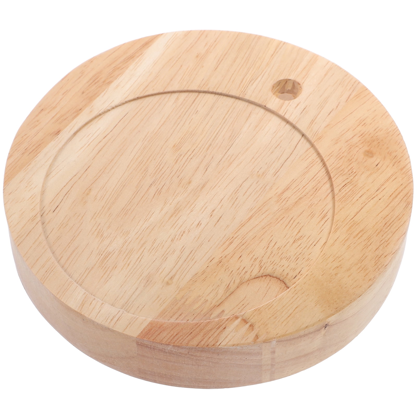 Raindrops Round Concave Solid Wood Lamp Base Wooden Lamp Stand for Home ...