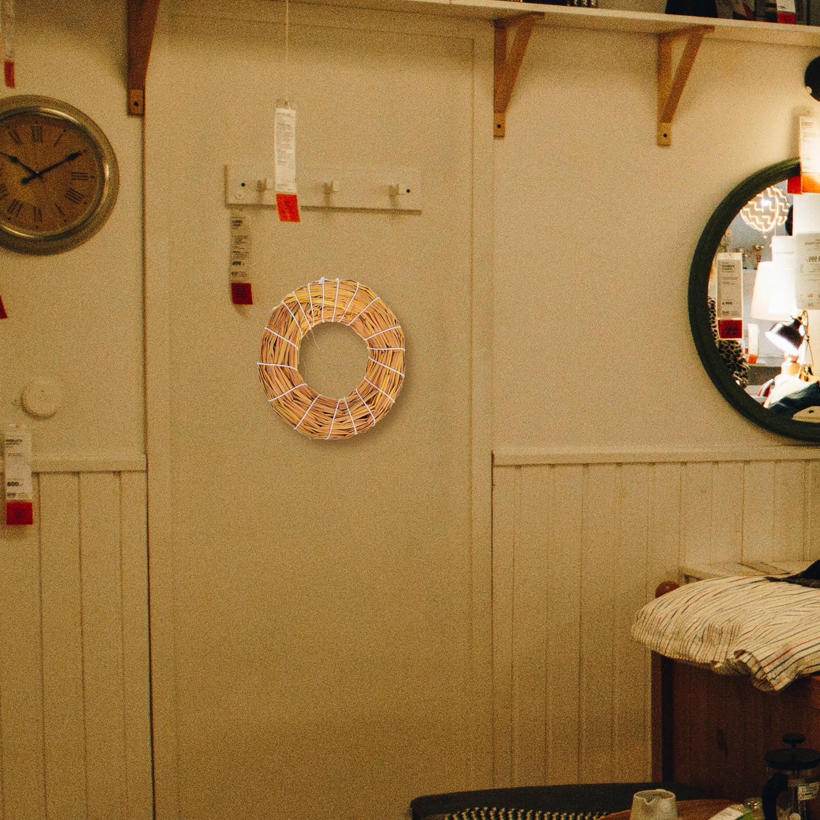 Raindrops Rustic Natural Straw Wreath Base Grapevine Wreath for Crafts ...