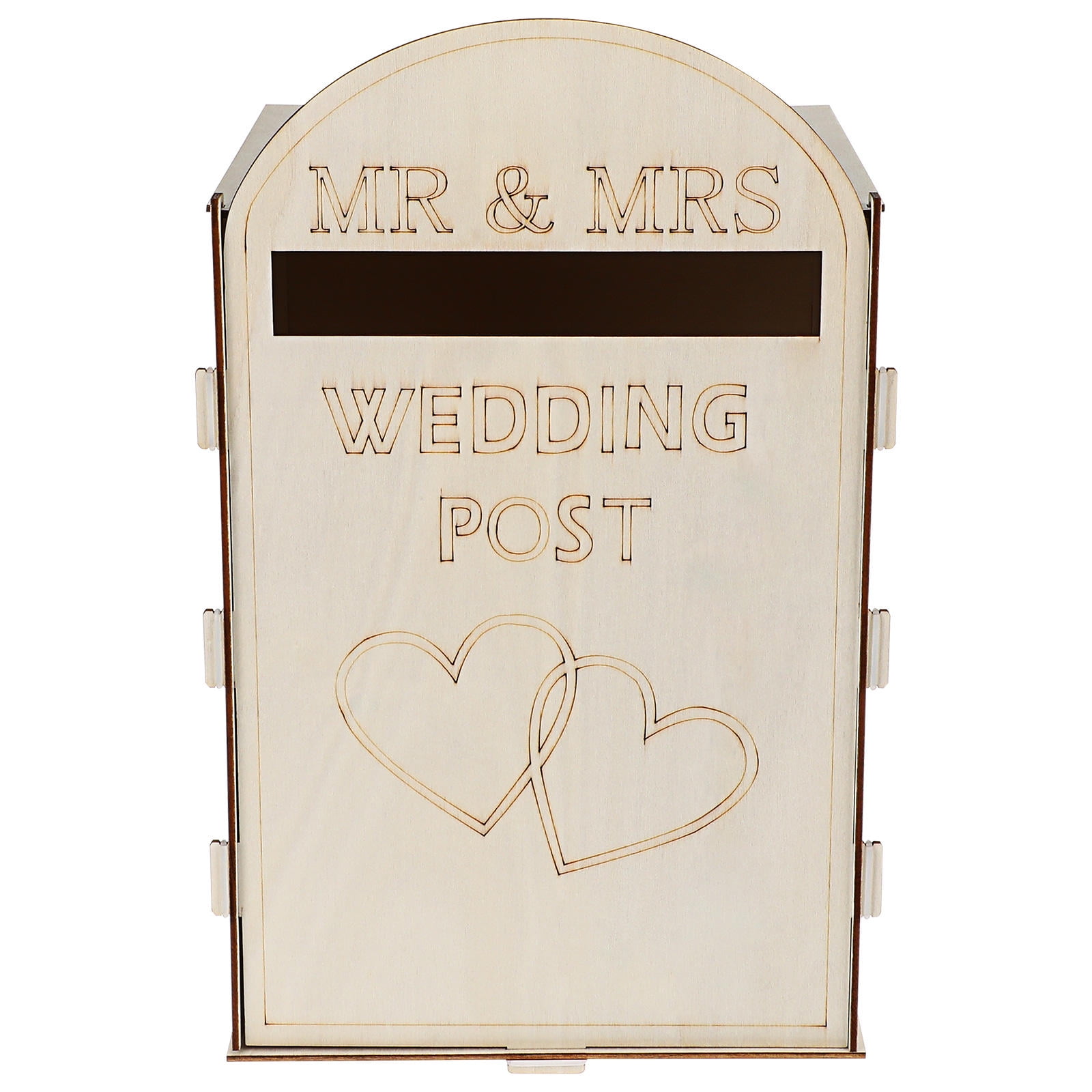 Raindrops Rustic Wedding Post Box for Decoration with Wood Material ...