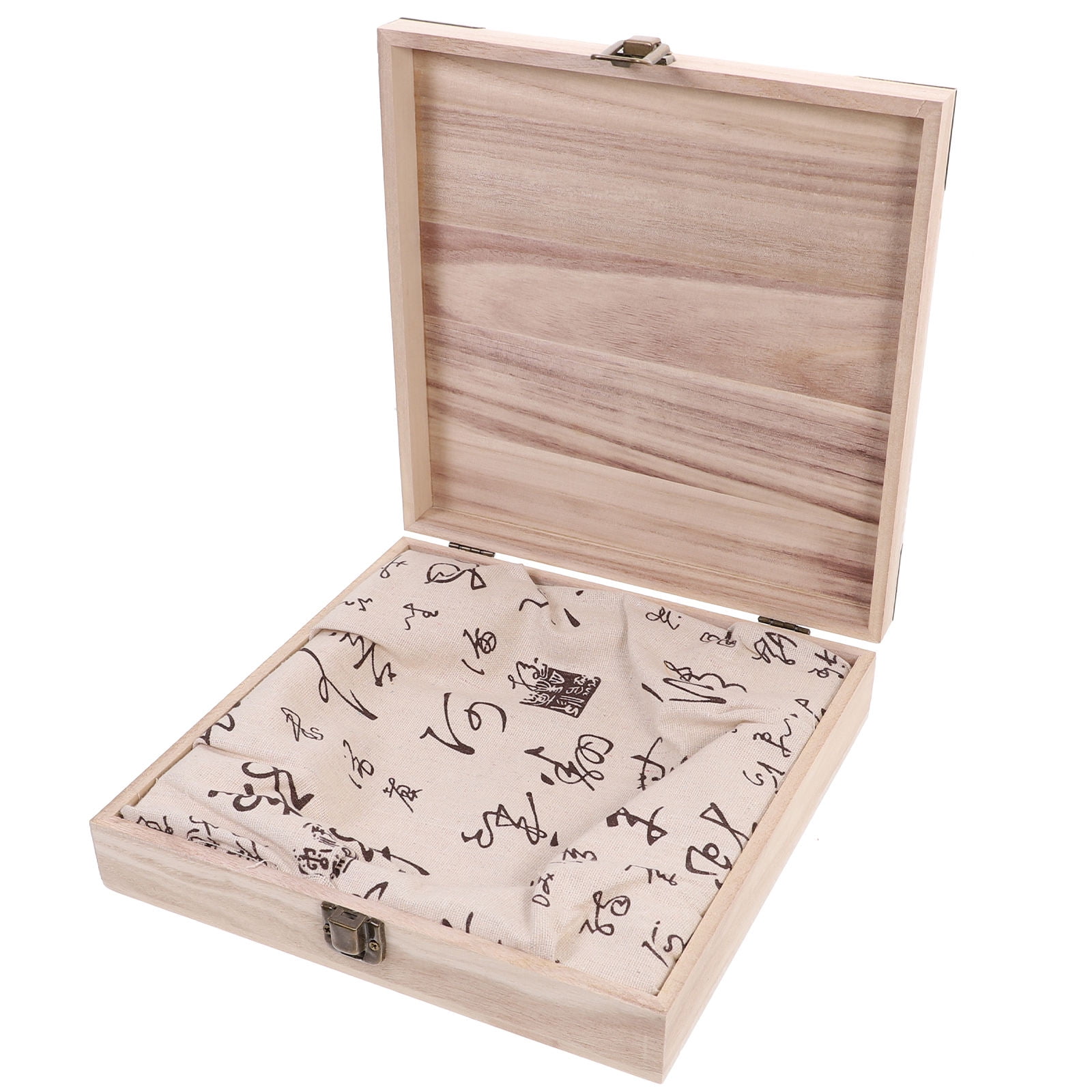 Raindrops Rustic Wooden Tea Box Tea Packaging Box 24x24cm Beige ...