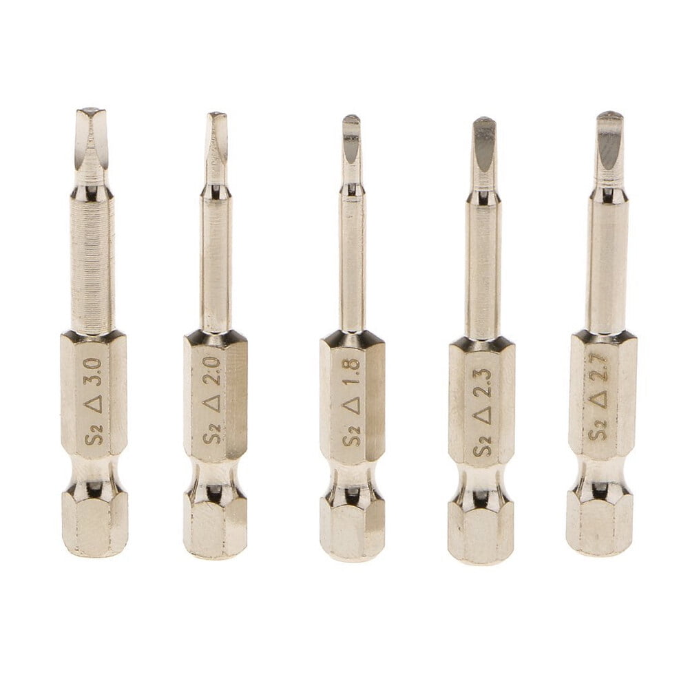 Raindrops S2 Alloy Steel 5Pcs Triangle Head Screwdriver Bits Tip for ...