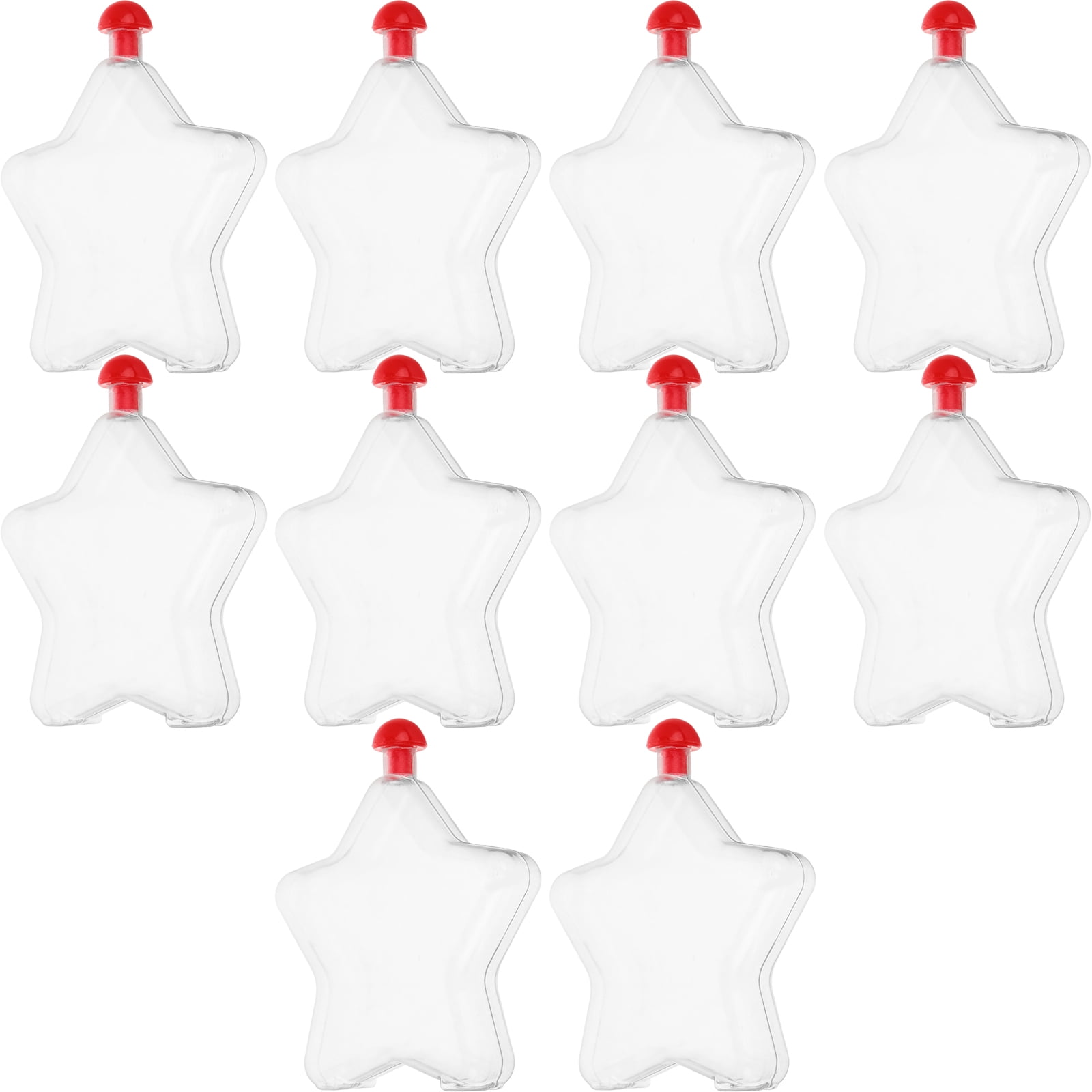 Raindrops Sand Art Bottles: 10pcs Star Shaped Colored Sand Containers ...