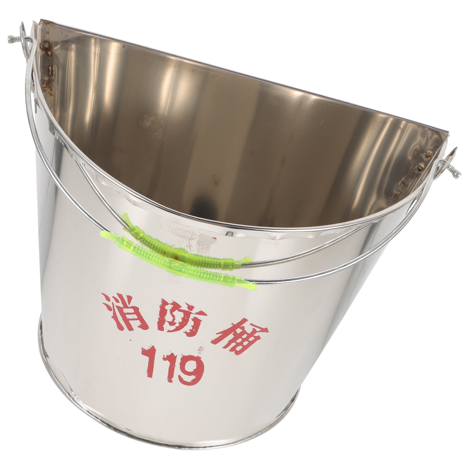 Raindrops Sand Bucket Fire Emergency Bucket Stainless Steel Sand Bucket ...