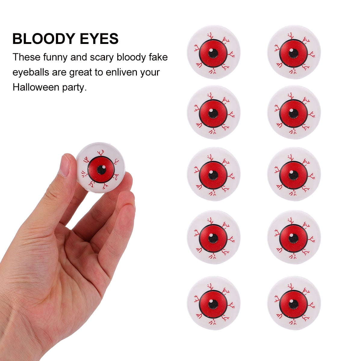 Raindrops Scary Eyeballs for Playing Made of Plastic Red Color Add ...