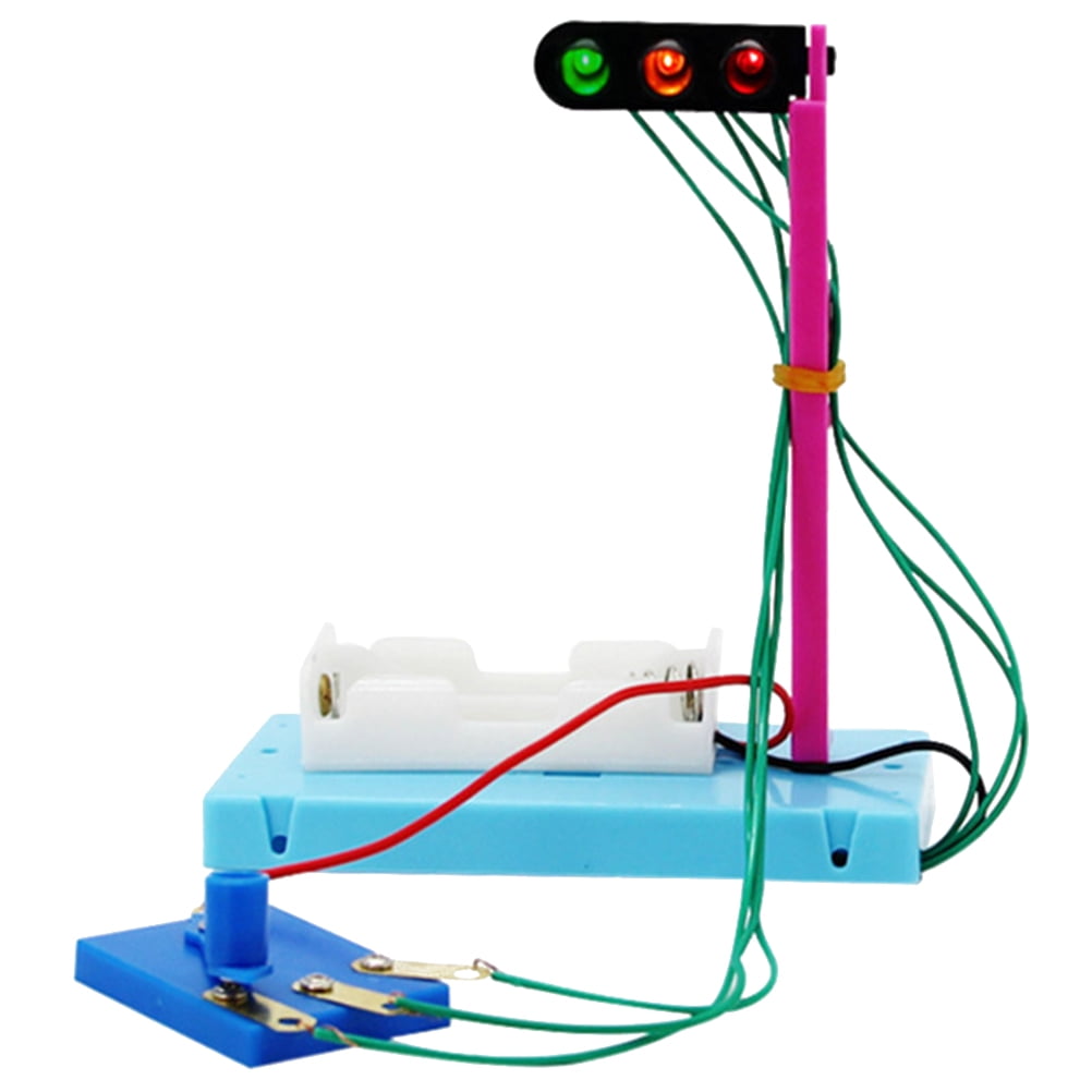 Raindrops Science Toy Traffic Light Model Electronic Kits DIY Puzzle ...