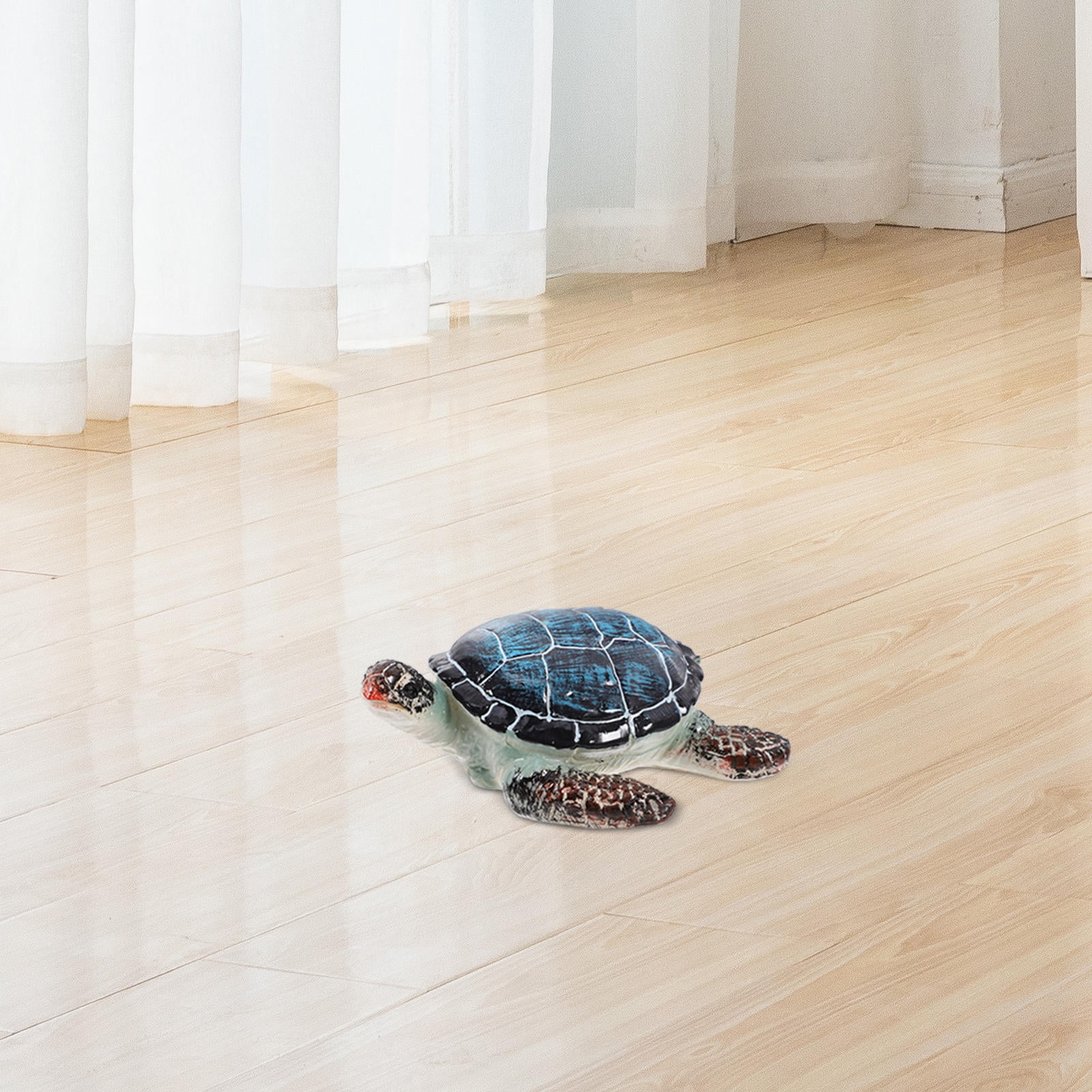 Raindrops Sea Turtle Figurine Sea Turtle Model Desktop Realistic Turtle ...