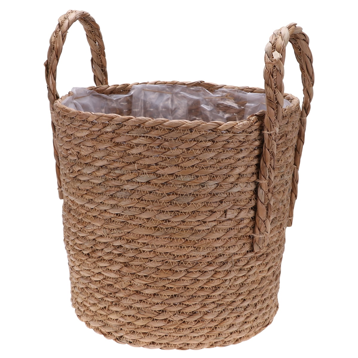 Raindrops Seagrass Basket Woven Flower Pot Storage Container Organizer ...