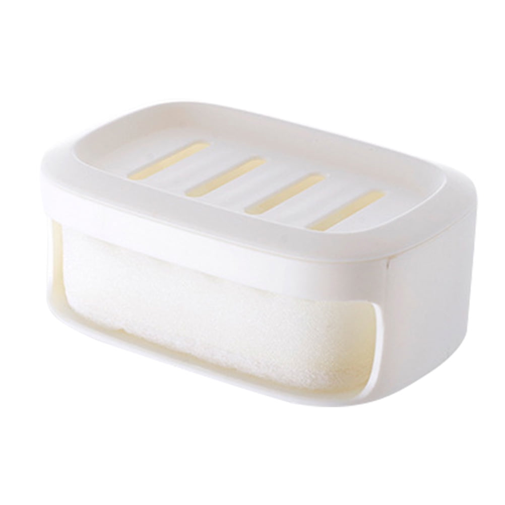 Raindrops Seamless Double Layers Soap Box Waterproof Seal Soap ...