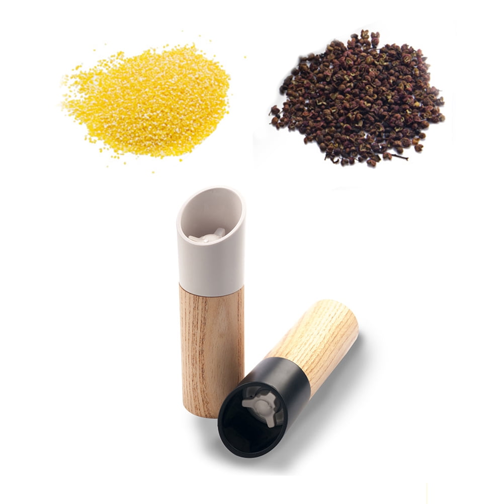 Raindrops Seasoning Mill 1Pack White Wooden Manual Ceramic Core Pepper ...