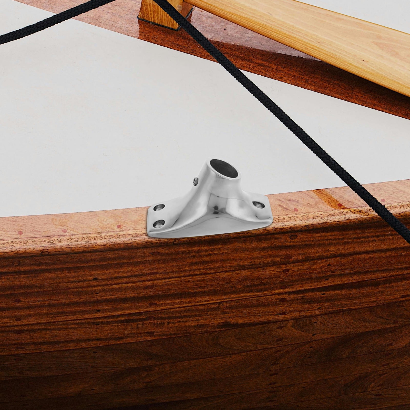 Raindrops Secure Boat Flag Pole Holder Metal Flagpole Bracket Mount For ...