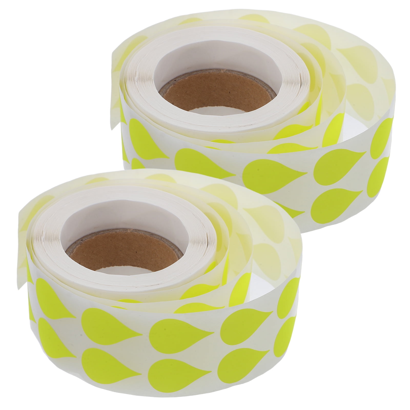 Raindrops Yellow Fluorescent Food Storage Labels with Removable ...
