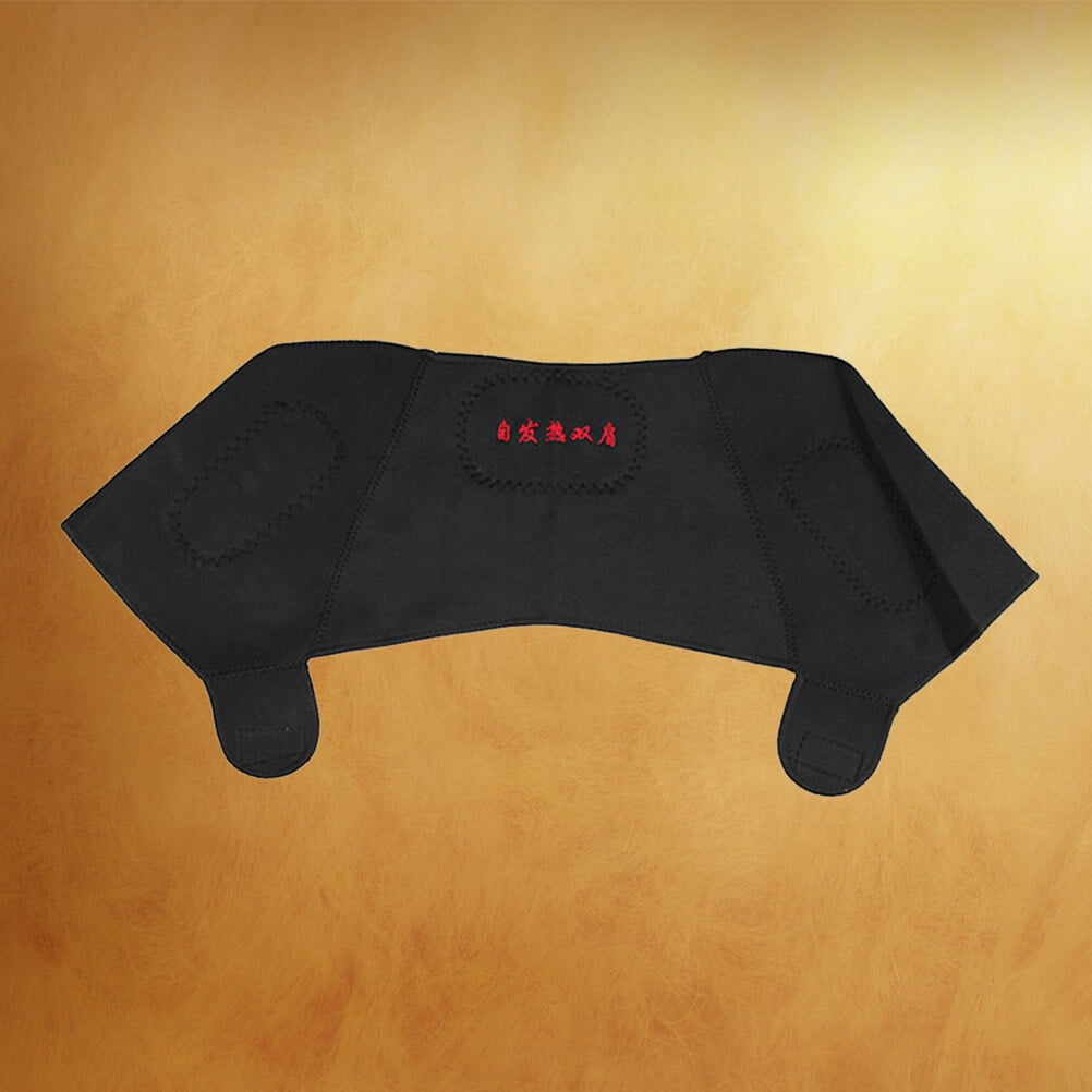 Raindrops Self-heating Shoulder Brace Pain Relief Strap Black - Walmart.com