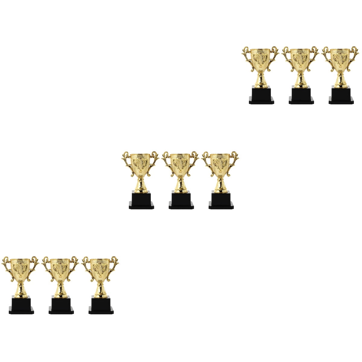 Raindrops Set of 3 Mini Cup Trophy Plastic Lightweight Trophies ...