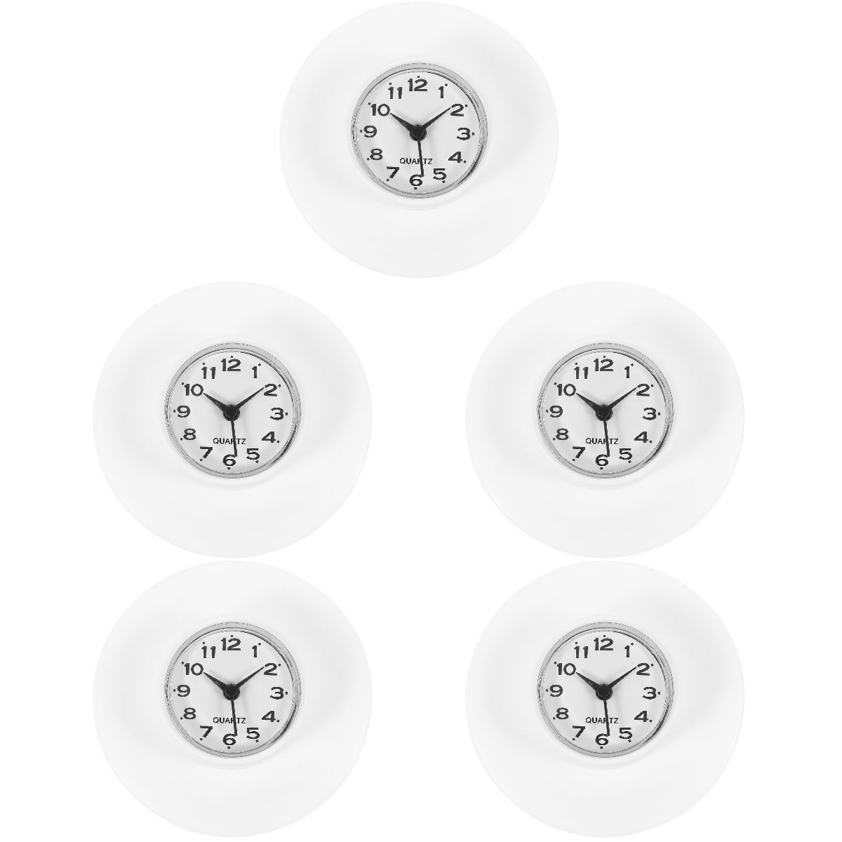 Raindrops Set of 5 Bathroom Clock Waterproof Outdoor Pool Clocks Stick ...