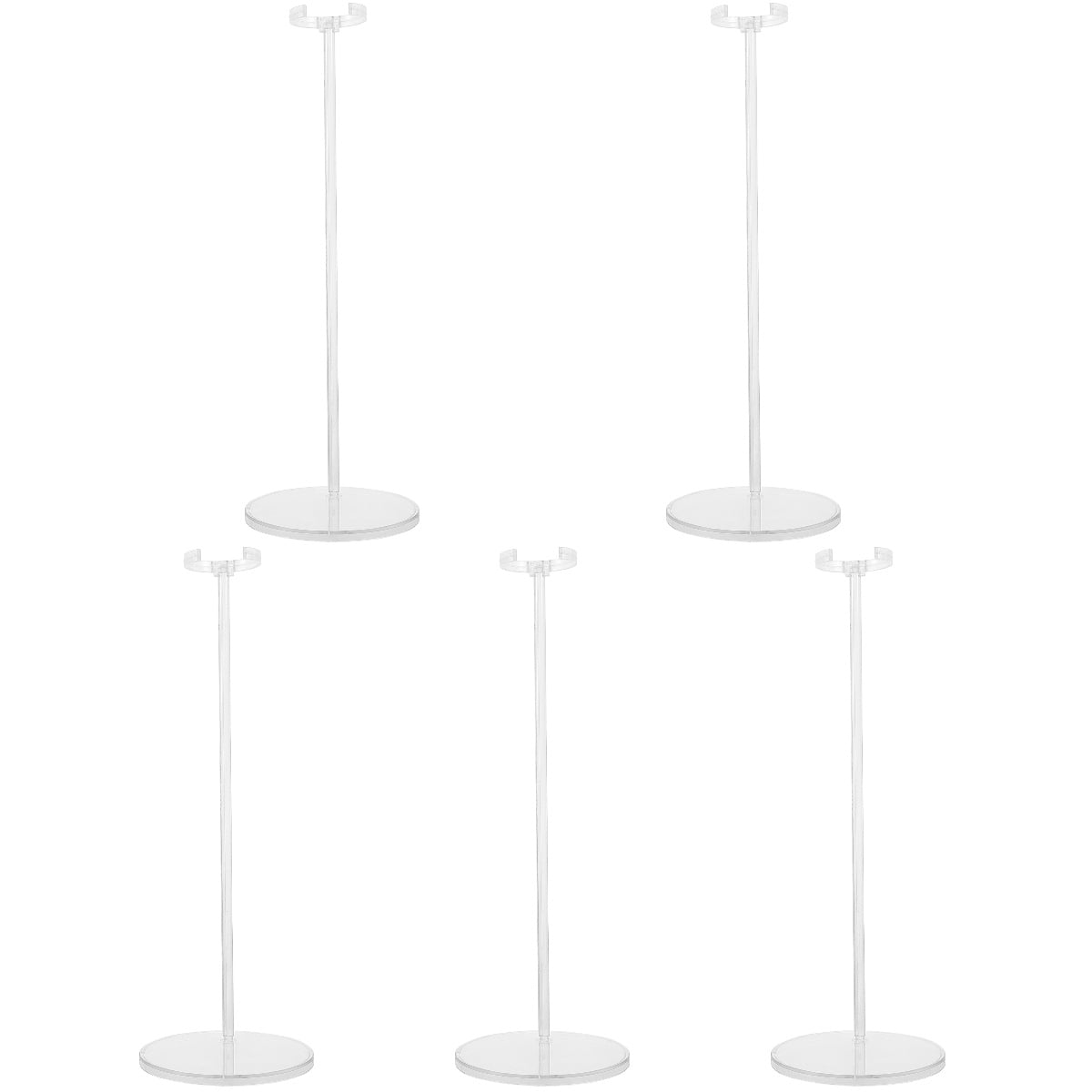 Raindrops Set of 5 Doll Display Shelf Transparent Glass Stand - Walmart.com