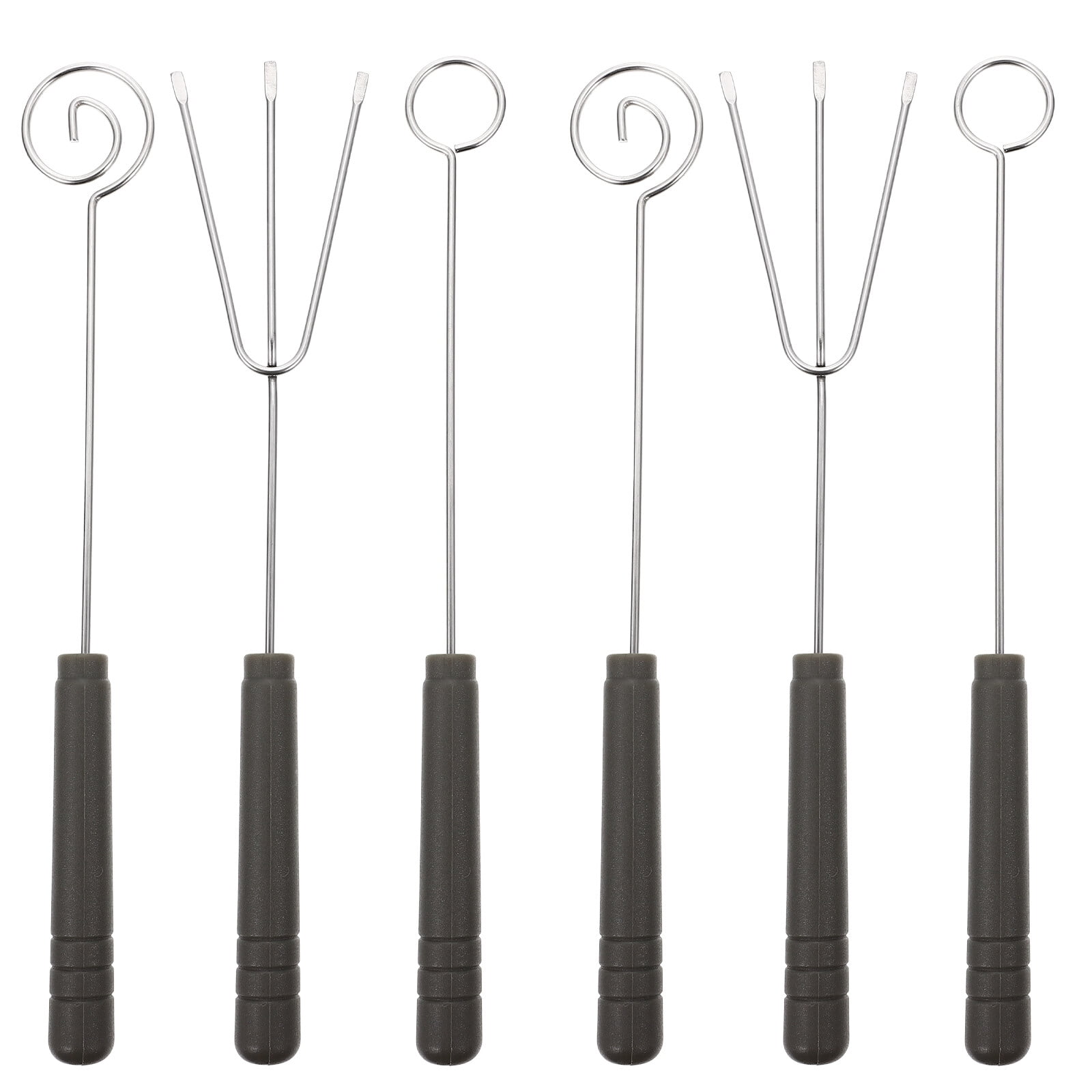 Raindrops Set of 6 Stainless Steel Chocolate Dipping Forks for Candy ...