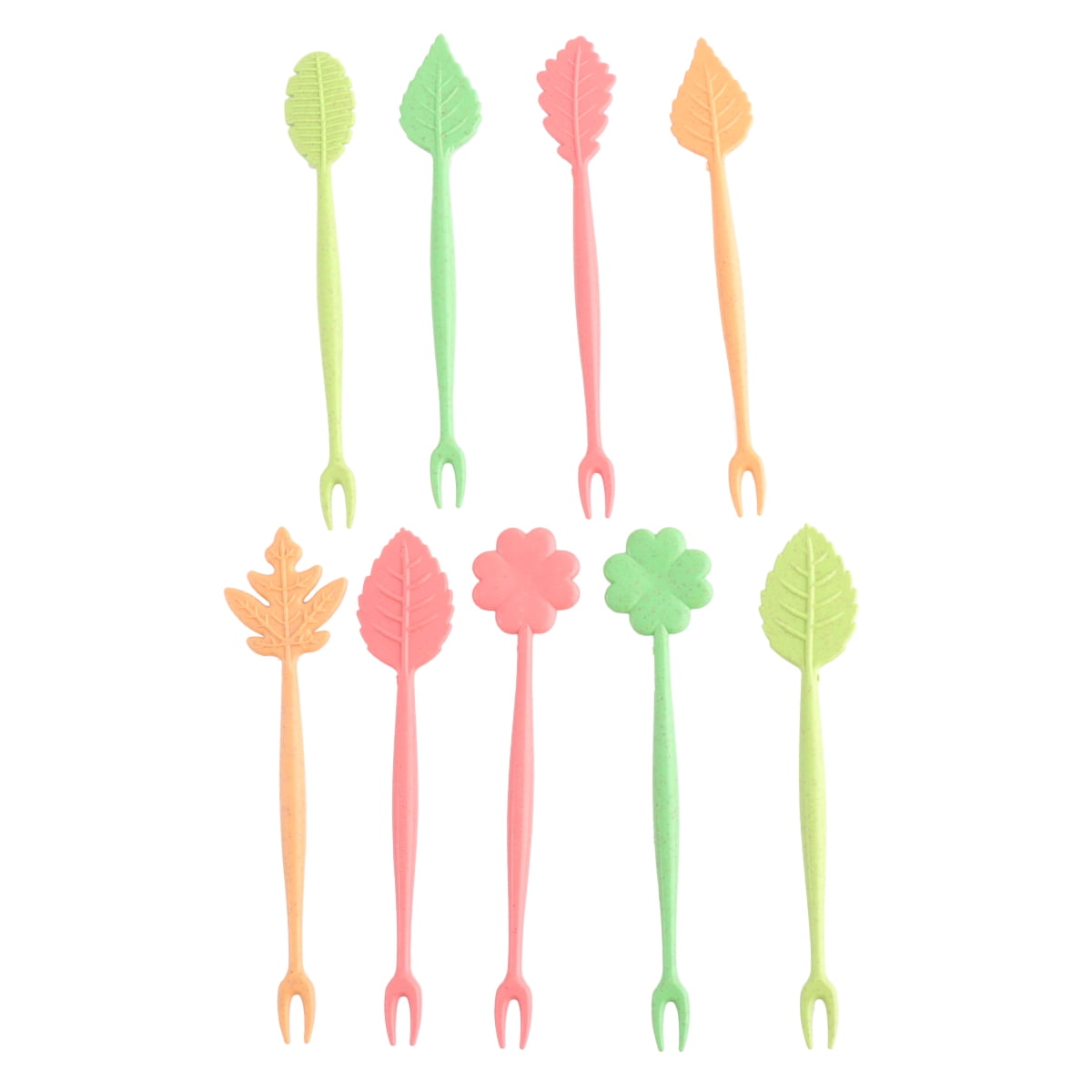 SHINYPASING Fruits Picks Fruit Decoration Picks Wheat Fiber Reusable ...