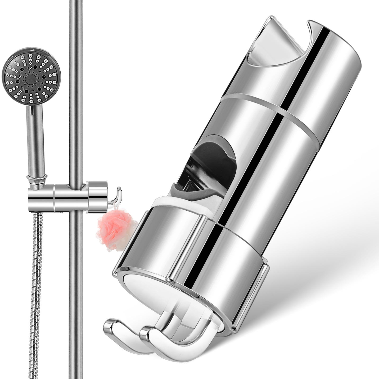 Raindrops Shower Holder Slide Bars Mount Handheld Shower Bracket No ...