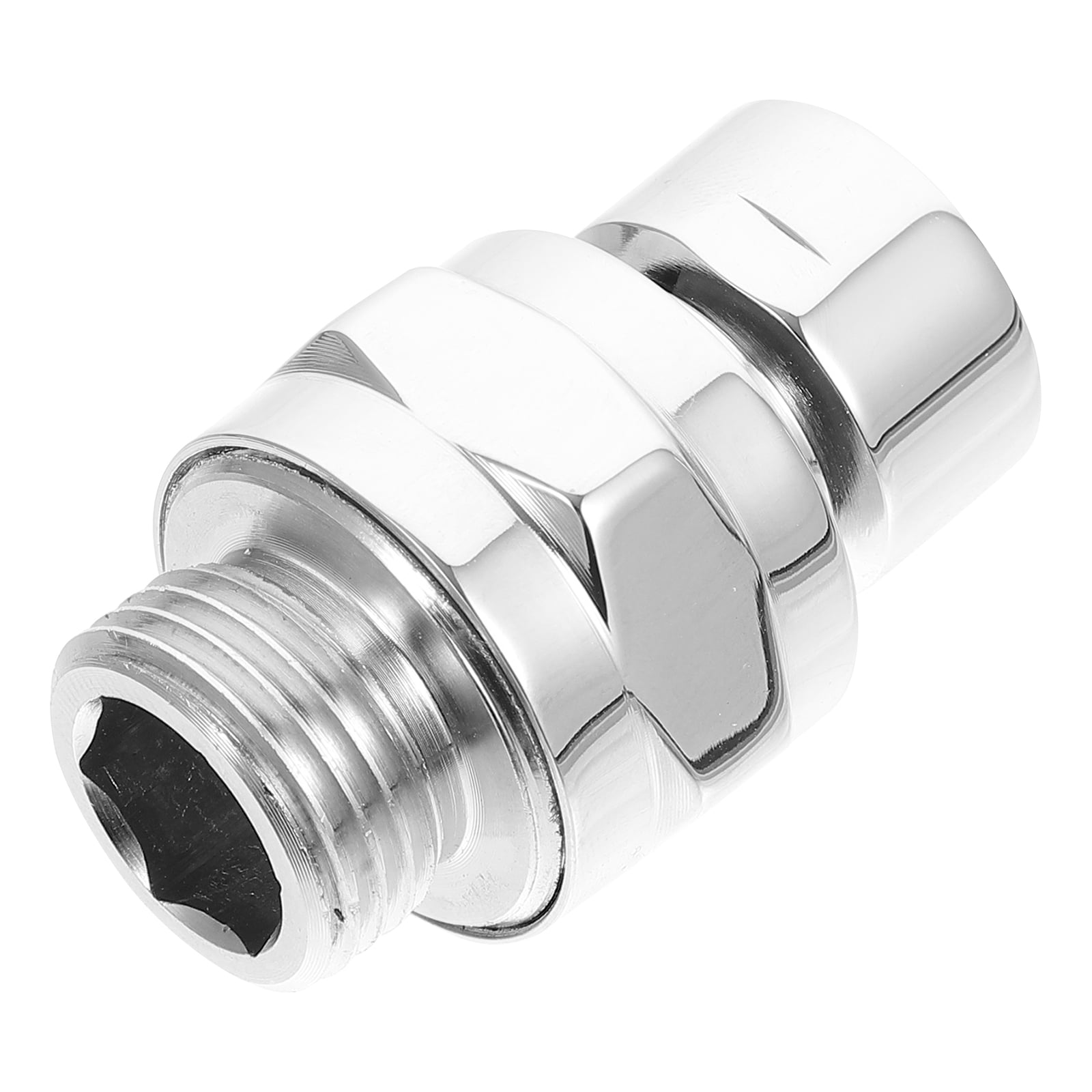 Shower Swivel Adapter with Copper Body for Shower Head Silver Color ...