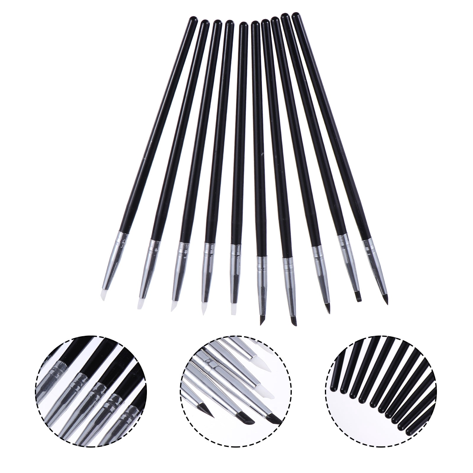 Raindrops Silicone Engraving Pen 10Pack For Nail Art Sculpture Drawing ...