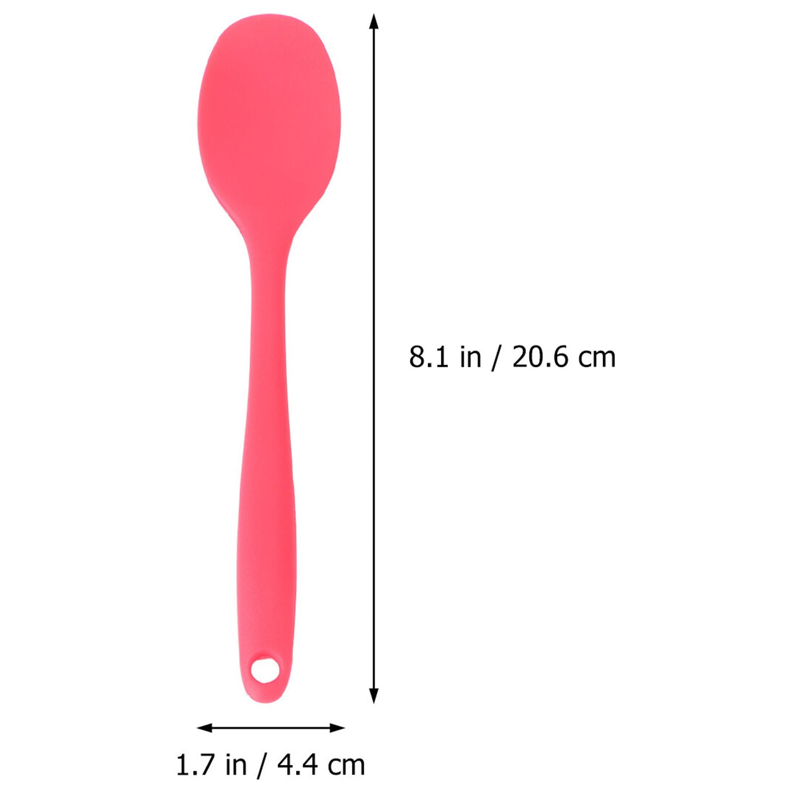 Raindrops Silicone Mixing Spoon Long Handle for Home Restaurant - Red ...