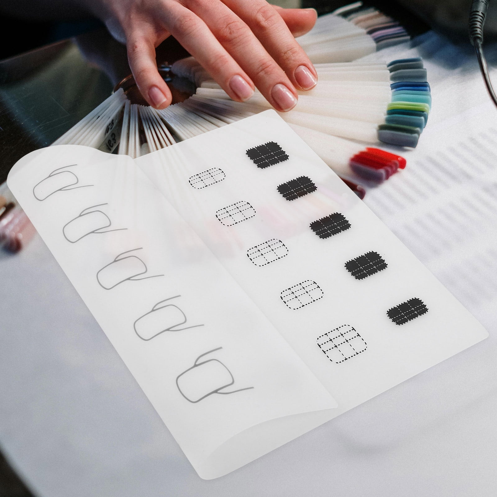 Raindrops Silicone Nail Practice Mat for Art and Coloring Reusable ...