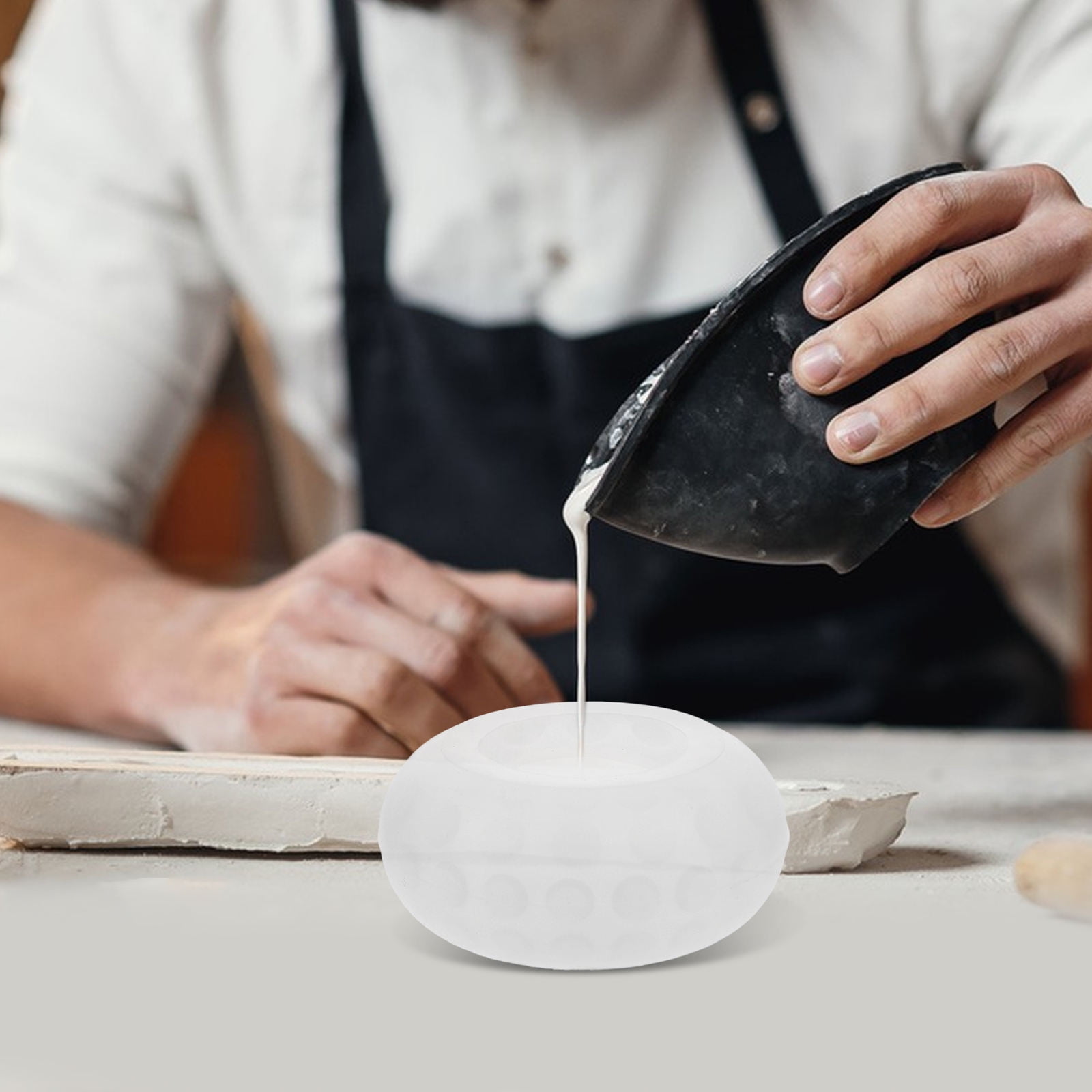 Raindrops Silicone Planter Mold DIY Flower Pot Mold Large Concrete ...